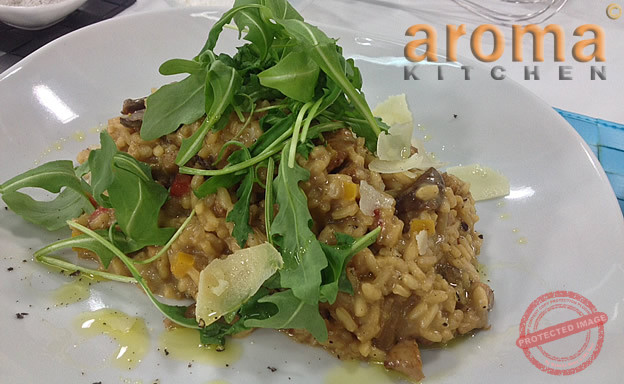 Chicken and porcini risotto - Aceline