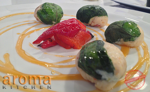 Prawn and crab meat roulade - Aceline